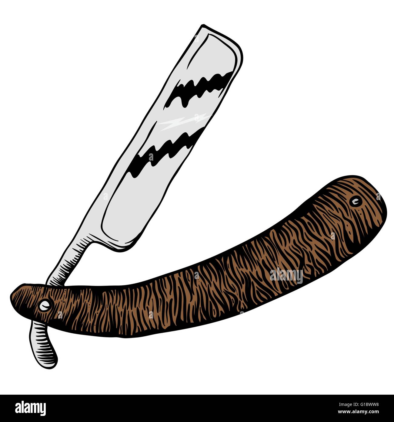 Straight Razor Stock Vector Images - Alamy