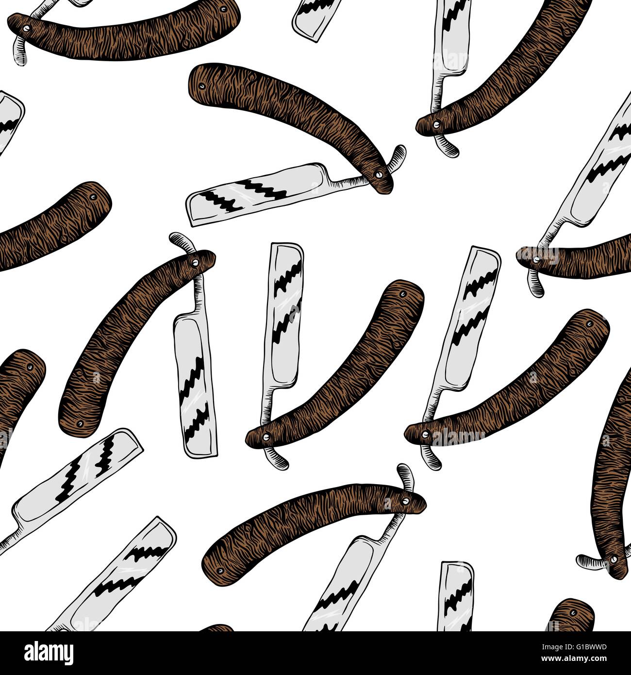 Straight razor vector vectors hi-res stock photography and images - Alamy