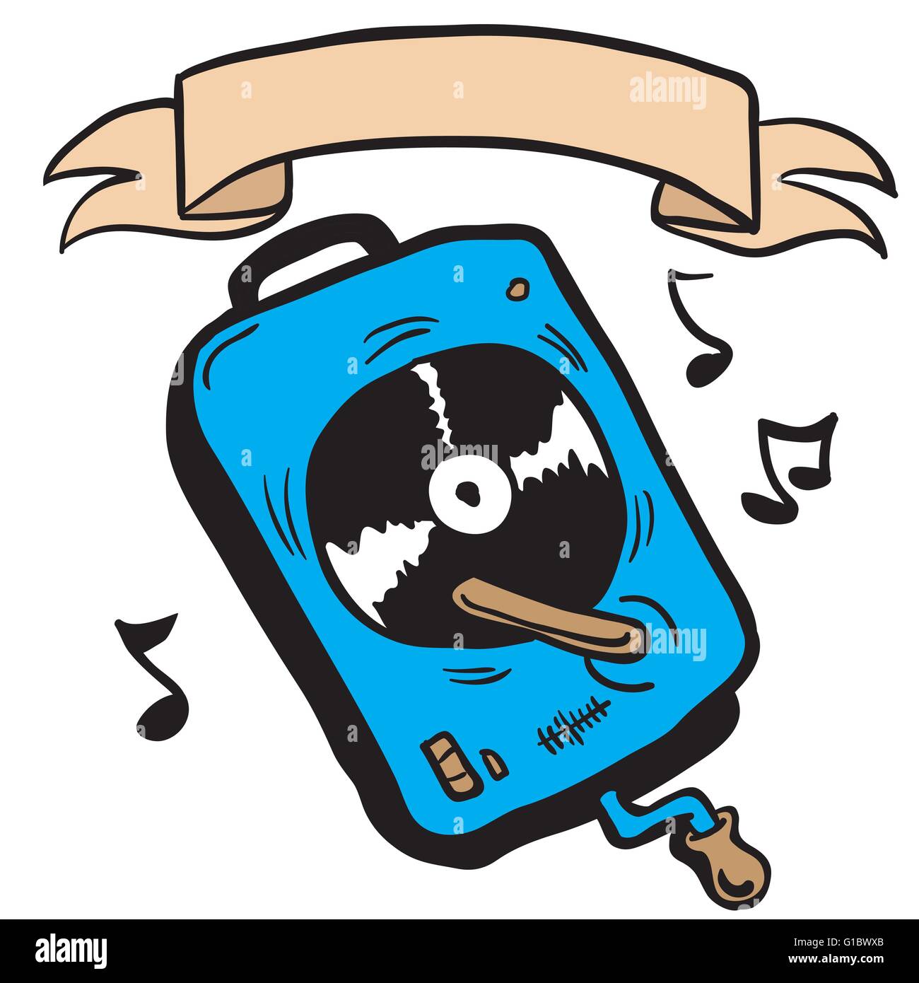 Cartoon vinyl record Cut Out Stock Images & Pictures - Alamy