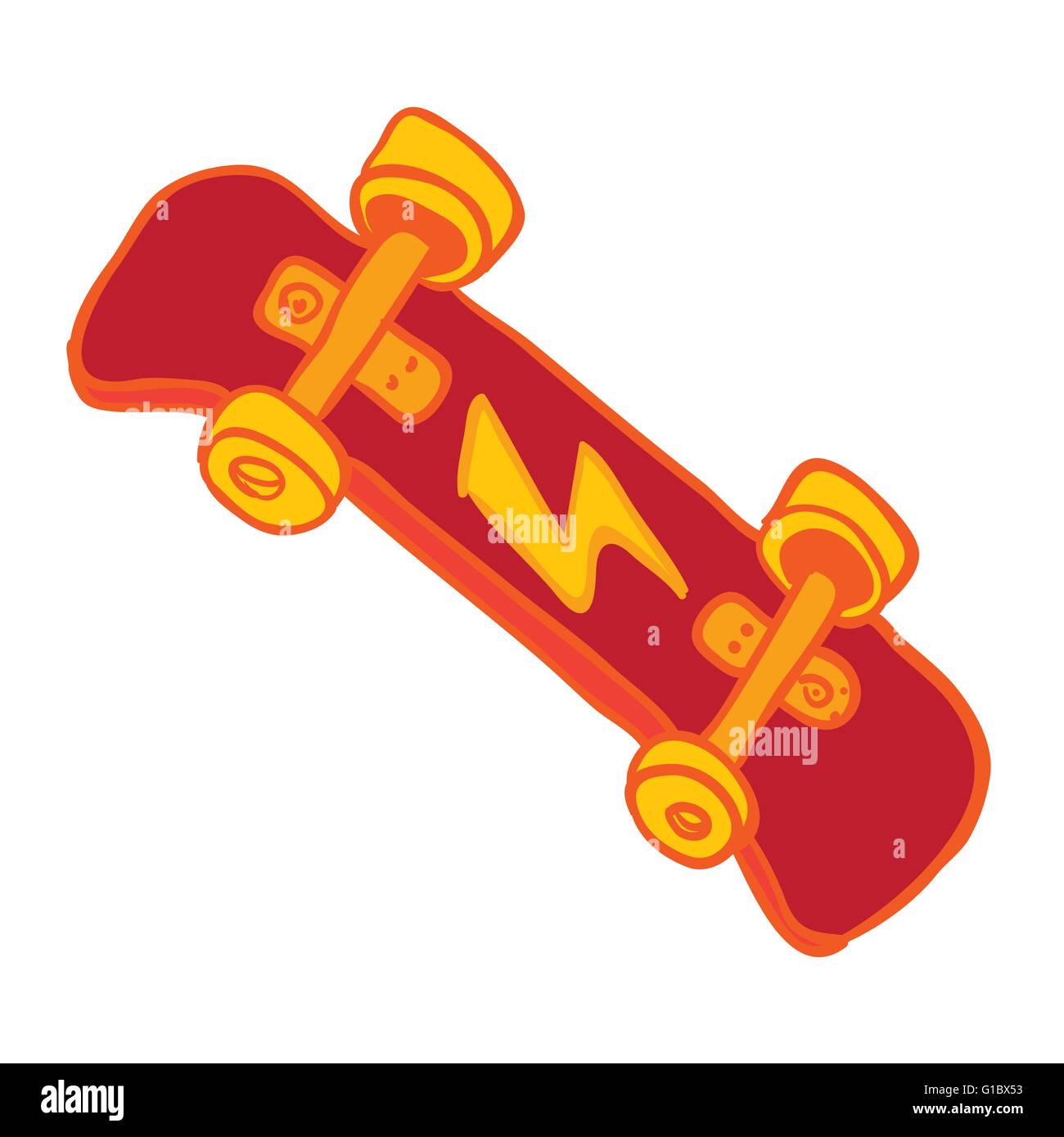 Surf skateboard Stock Vector Images - Alamy