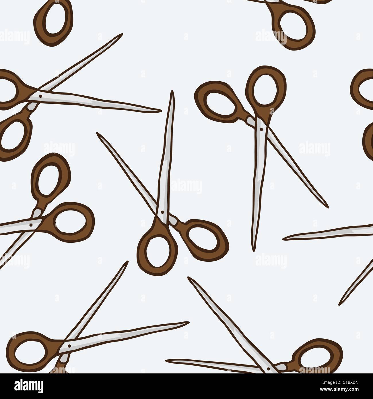 scissors seamless pattern Stock Vector Image & Art - Alamy