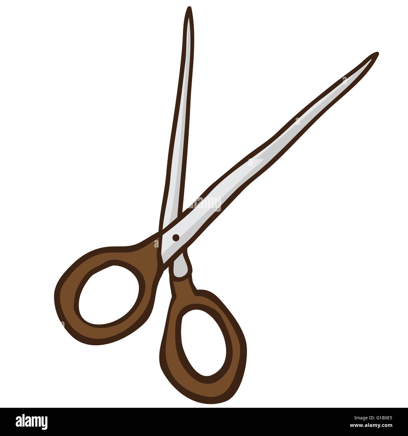 scissors cartoon doodle Stock Vector Image & Art - Alamy