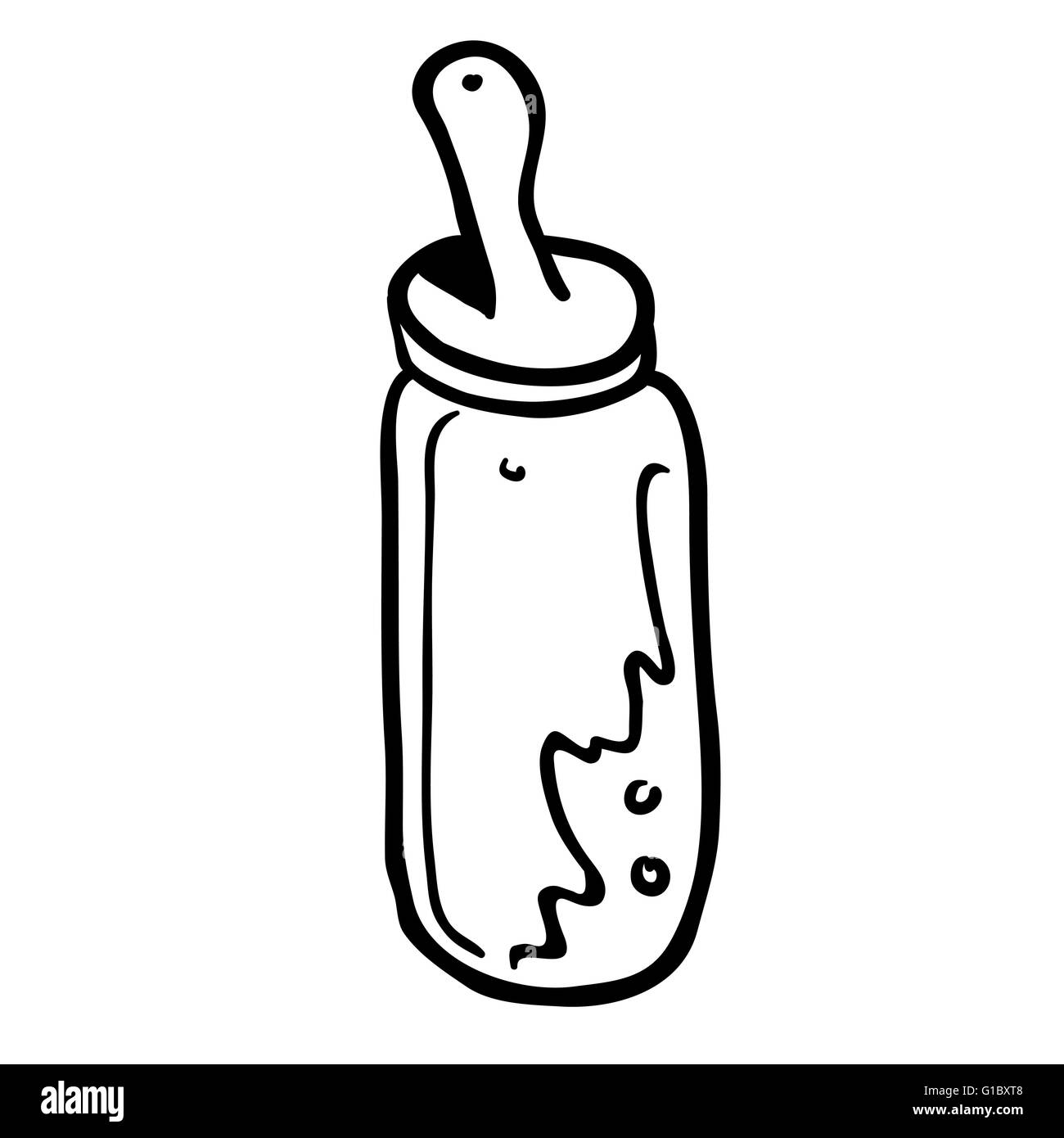 Baby bottle cartoon hi-res stock photography and images - Alamy