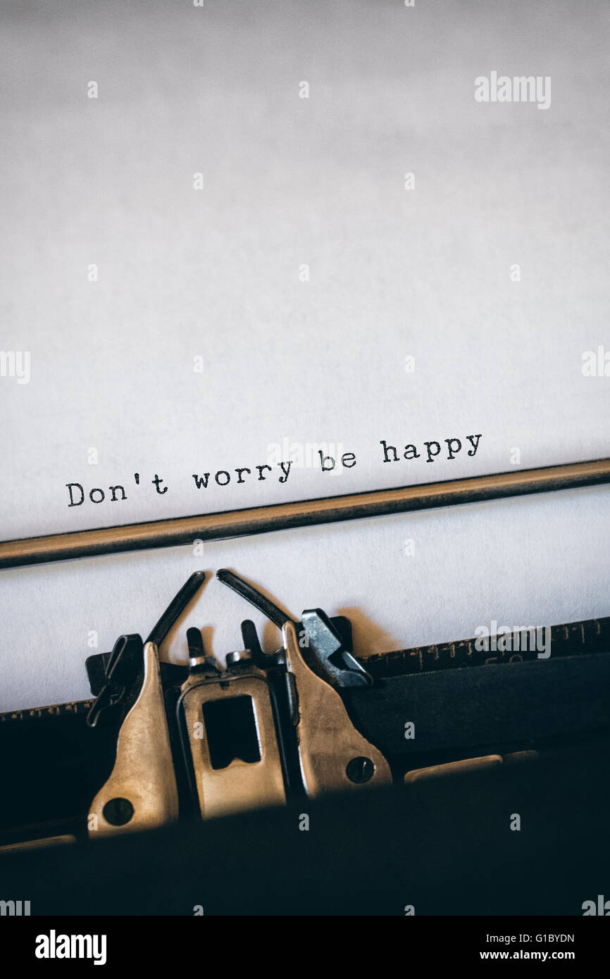 Dont worry be happy hi-res stock photography and images - Alamy