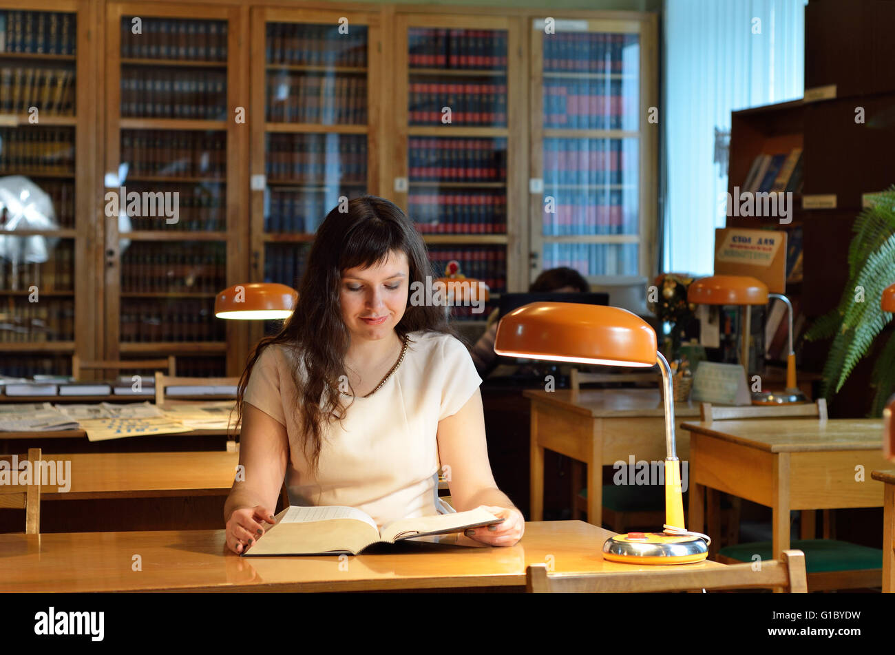 In the library Stock Photo - Alamy