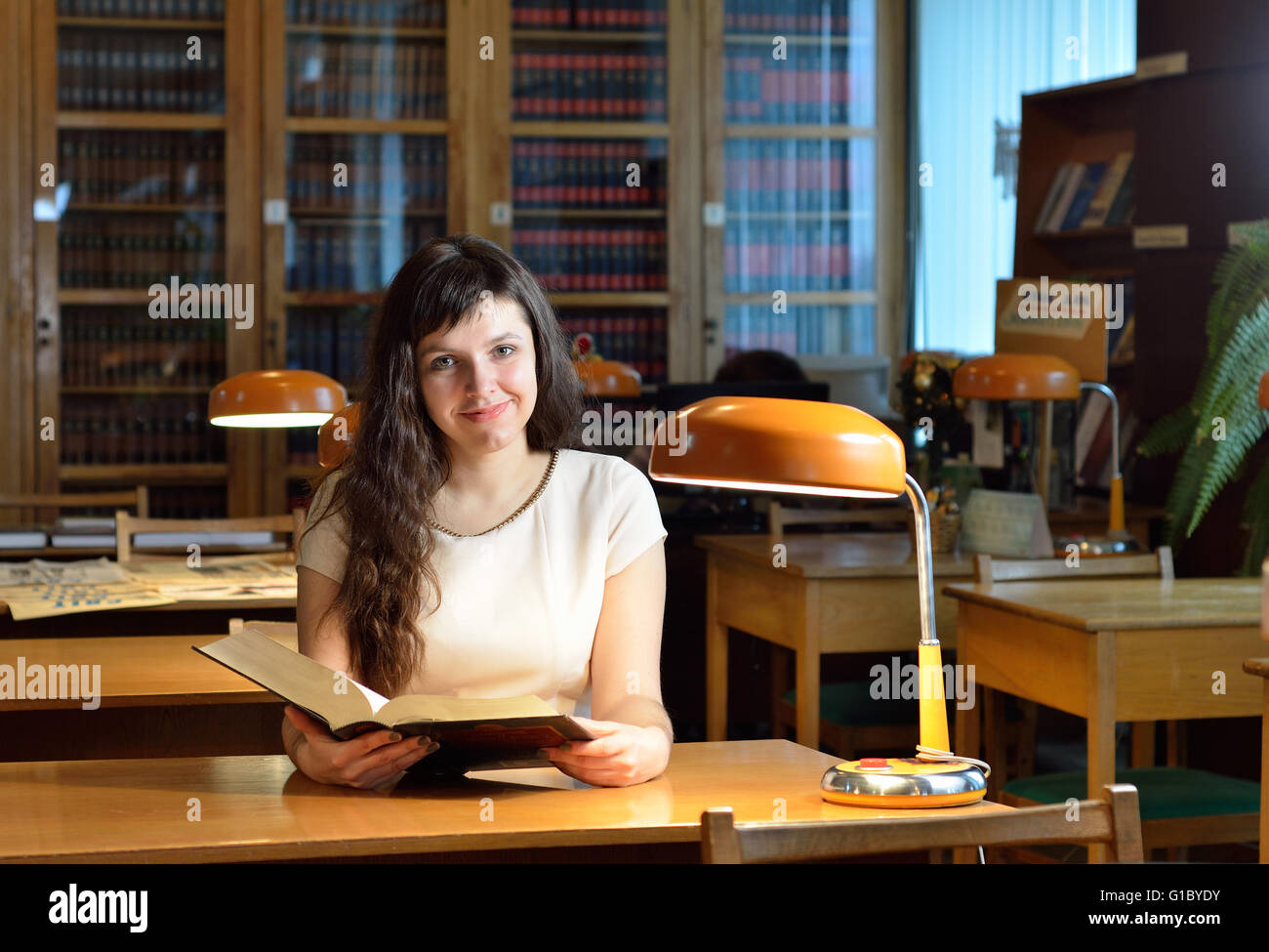 In the library Stock Photo - Alamy