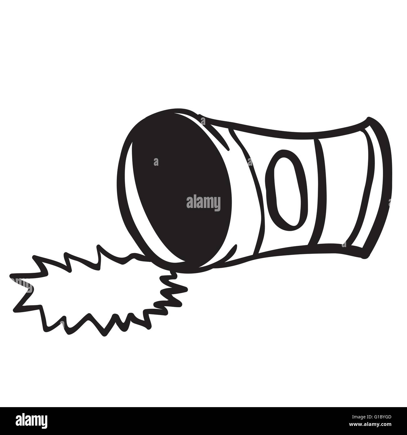 simple black and white empty can cartoon Stock Vector Image & Art - Alamy