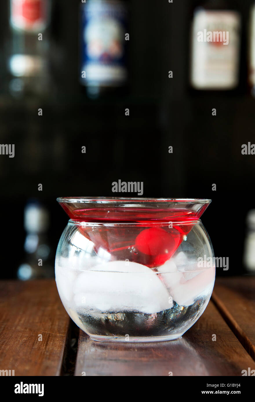 A colourful cocktail drink on a bar in Harare, Zimbabwe Stock Photo - Alamy