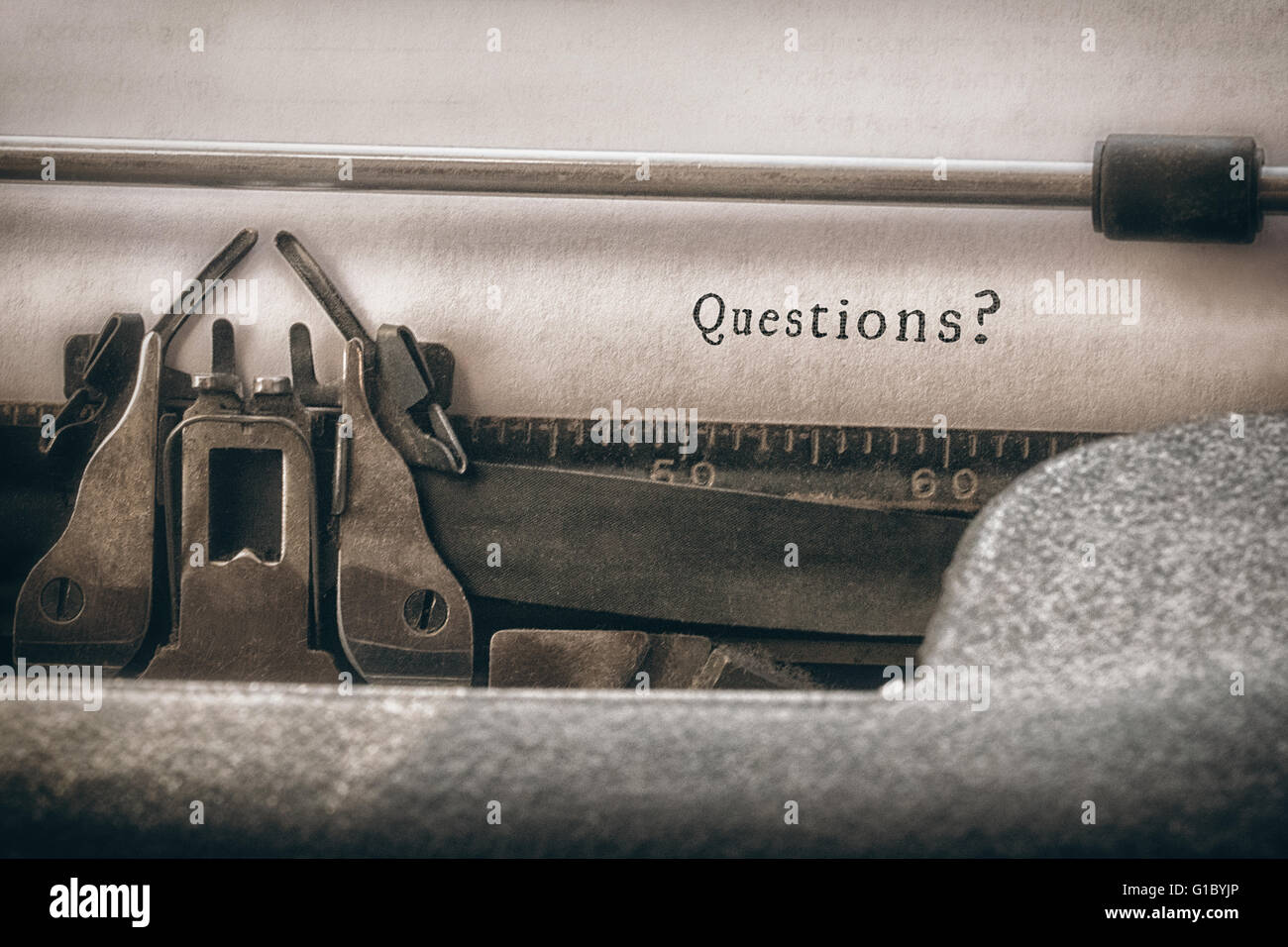 Composite image of questions? message Stock Photo - Alamy