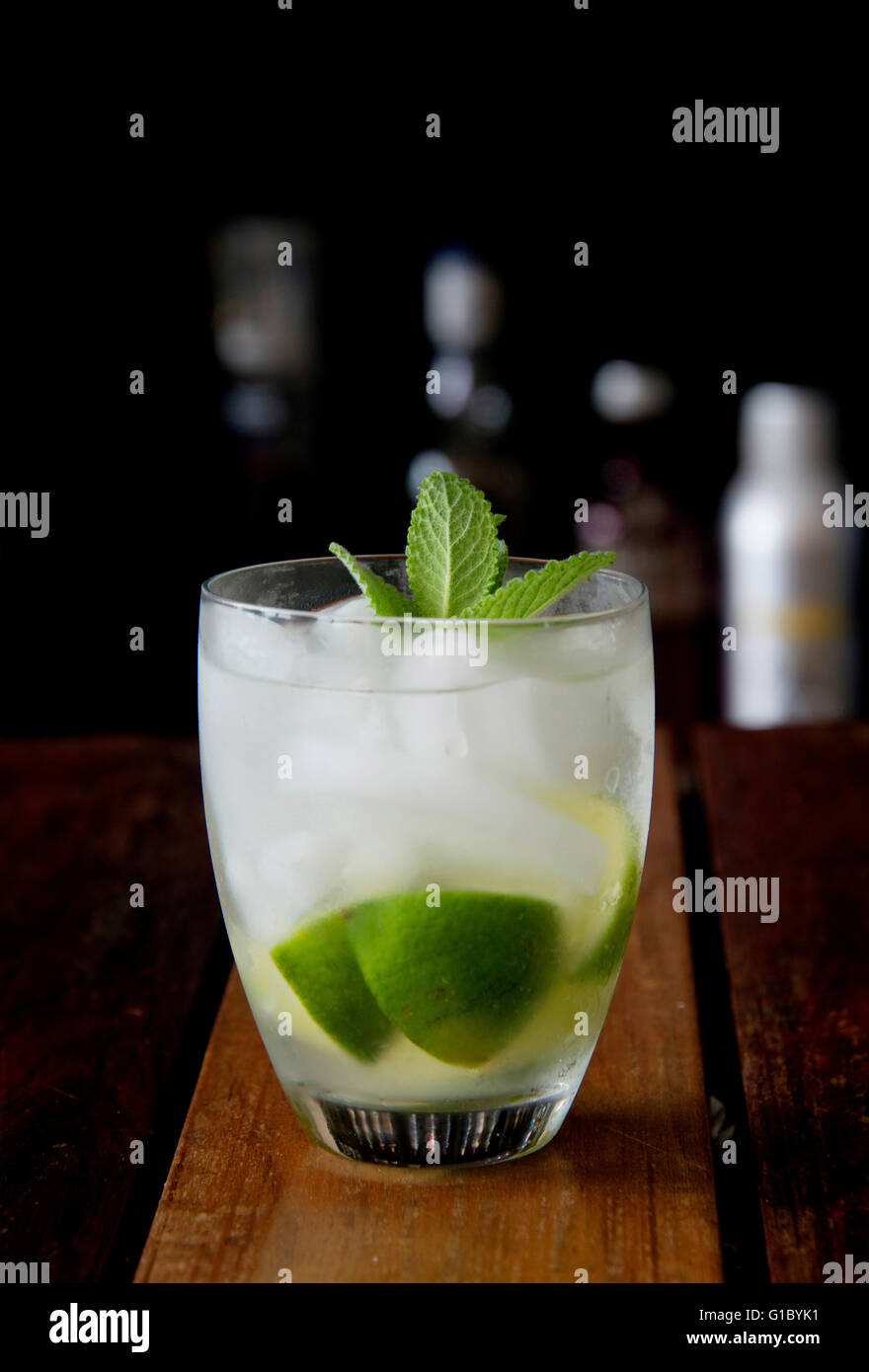 A colourful cocktail drink on a bar in Harare, Zimbabwe Stock Photo - Alamy