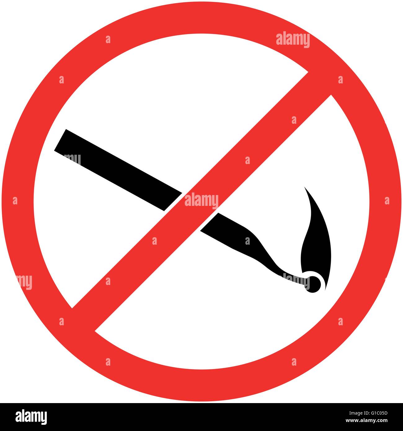 No match sign Vector illustration. Flat design Stock Vector Image & Art ...