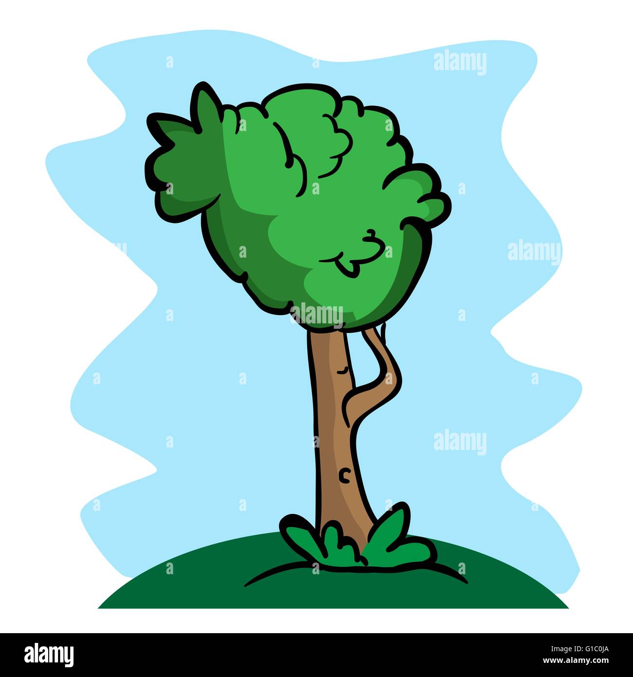 tree cartoon illustration Stock Vector Image & Art - Alamy
