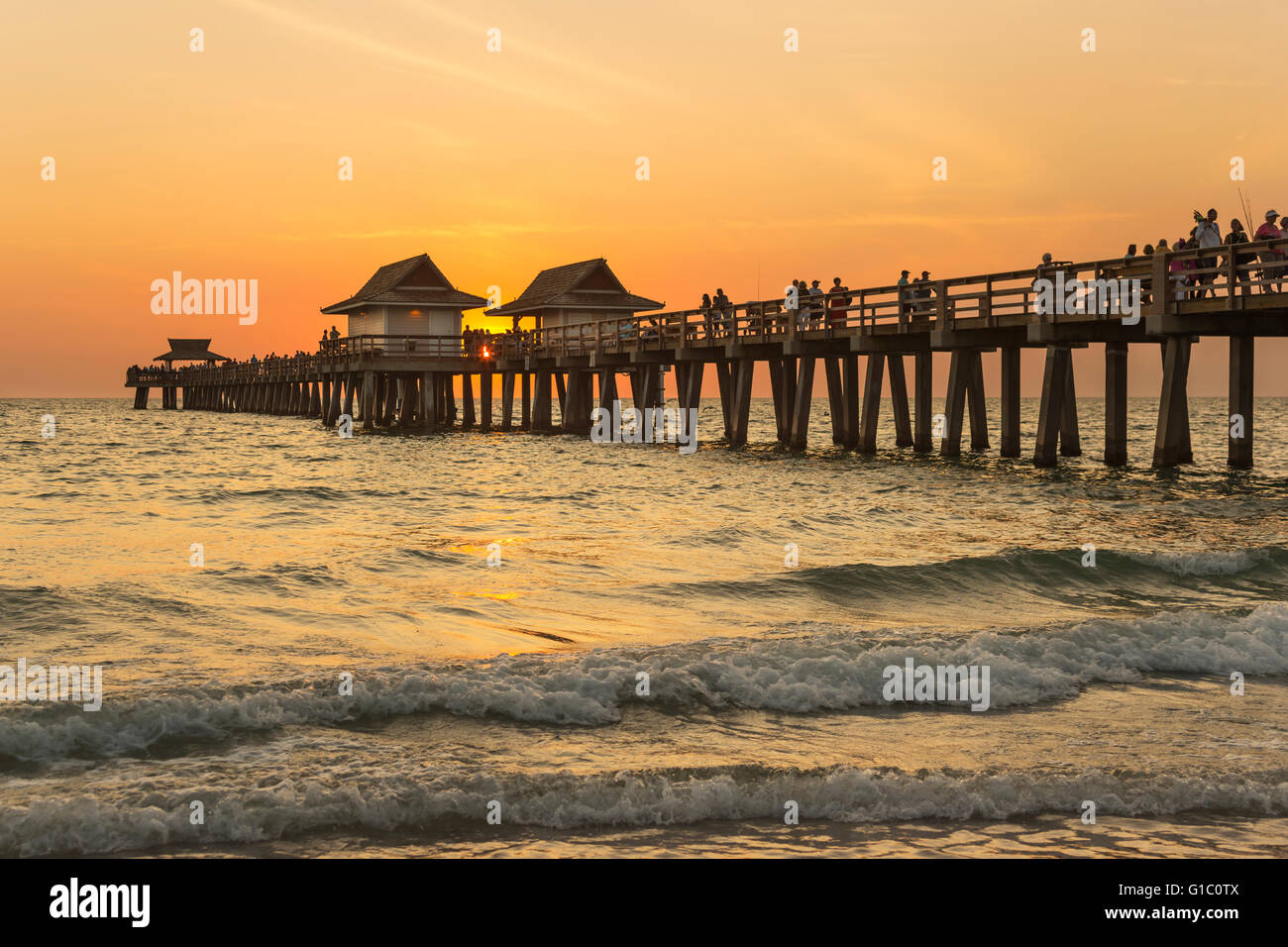 2016 HISTORICAL NAPLES PIER NAPLES COLLIER COUNTY FLORIDA Stock Photo ...