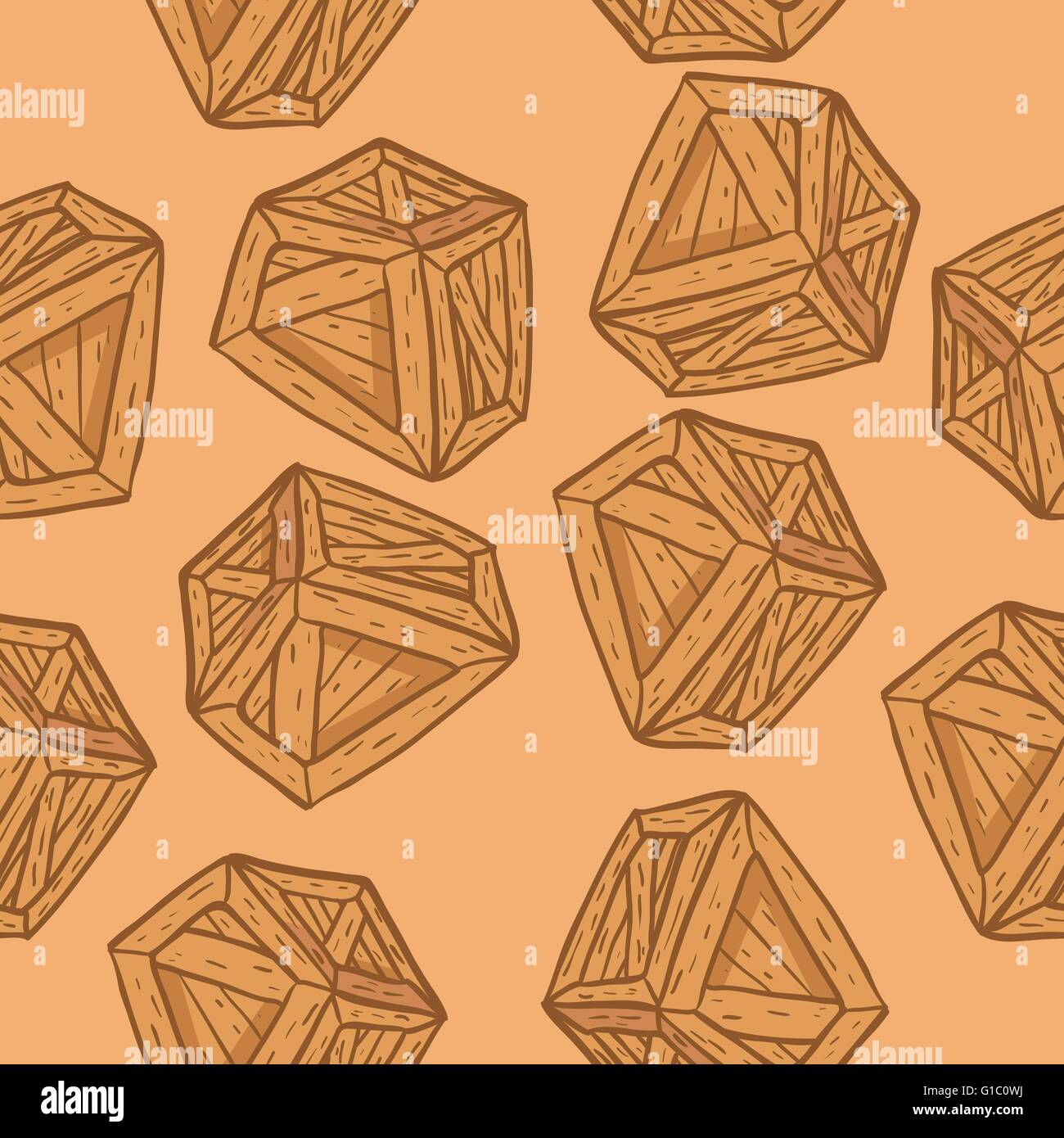 wooden box seamless pattern Stock Vector Image & Art - Alamy