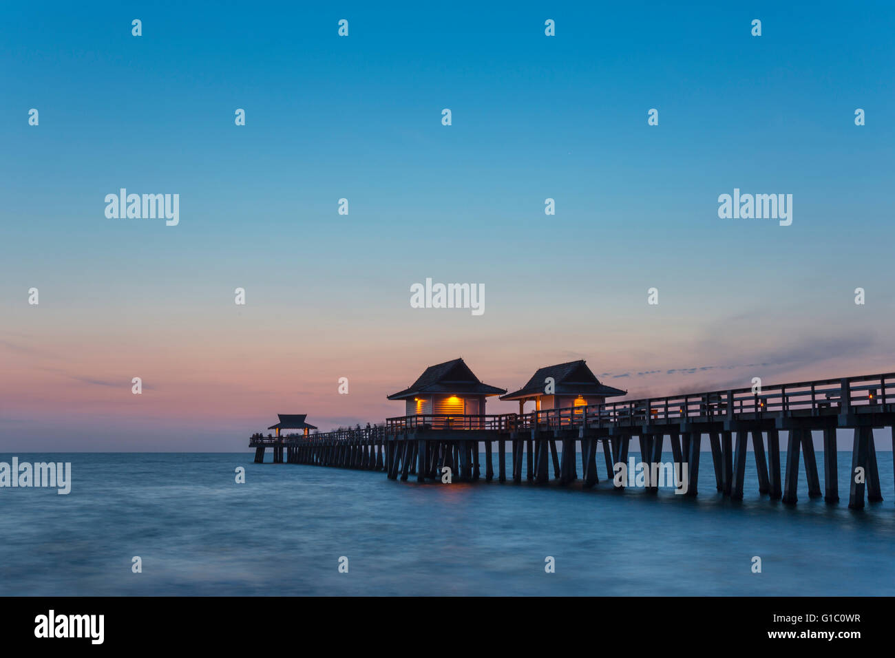 2016 HISTORICAL NAPLES PIER NAPLES COLLIER COUNTY FLORIDA Stock Photo ...