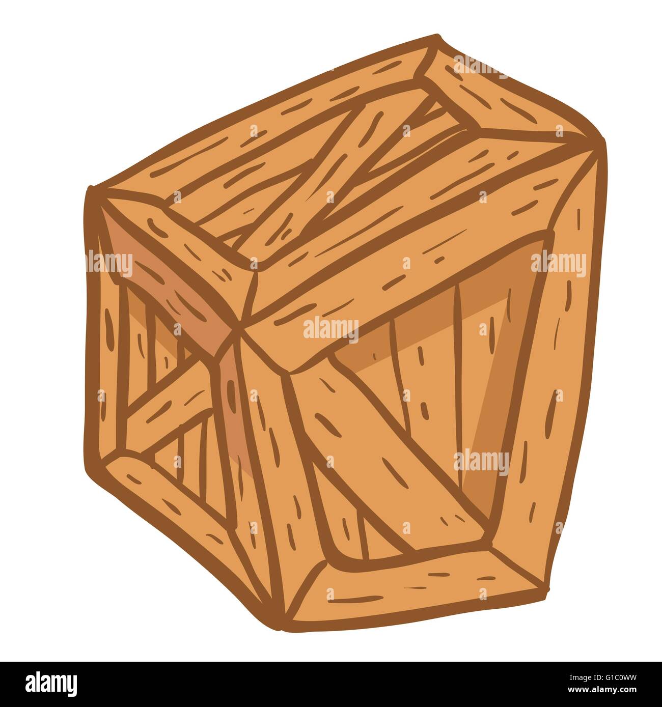 Wood pallet cartoon hi-res stock photography and images - Alamy