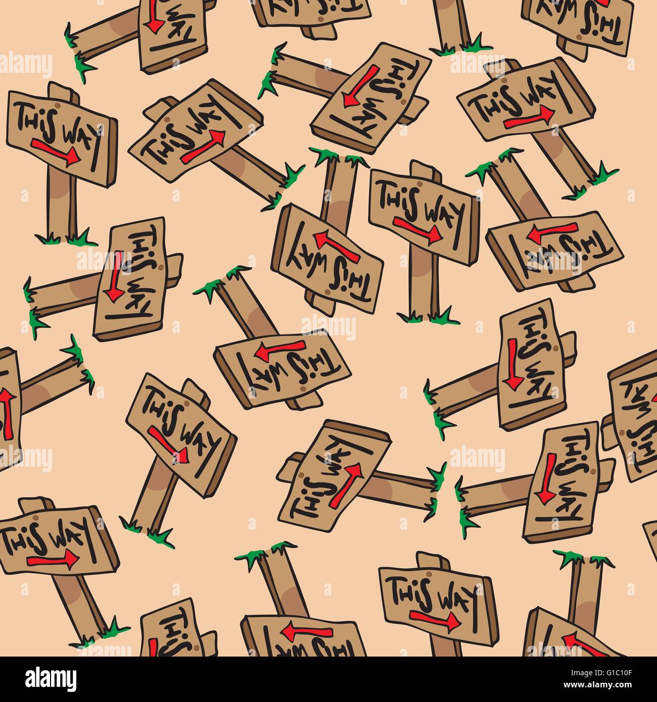 wooden sign with arrow pattern Stock Vector Image & Art - Alamy