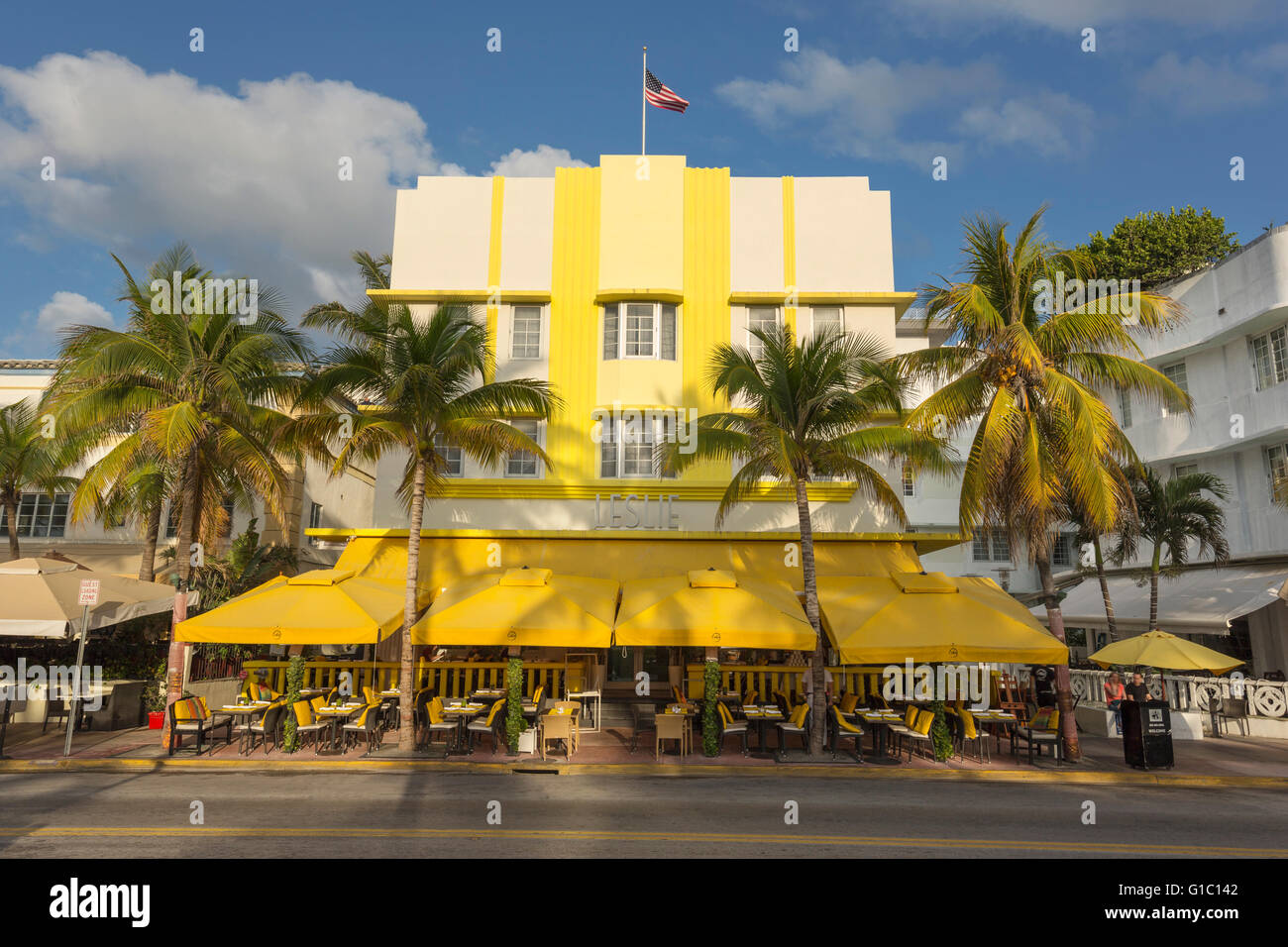 Miami ocean drive leslie hi-res stock photography and images - Alamy