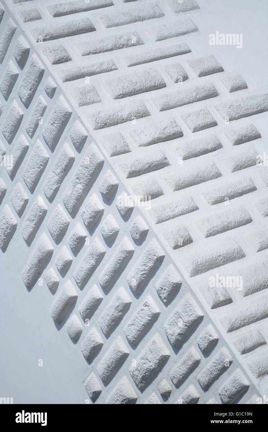 Diagonal white brick wall texture hi-res stock photography and images ...