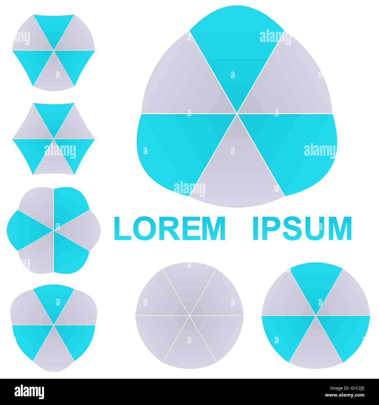 Round logo vector set Stock Vector Image & Art - Alamy