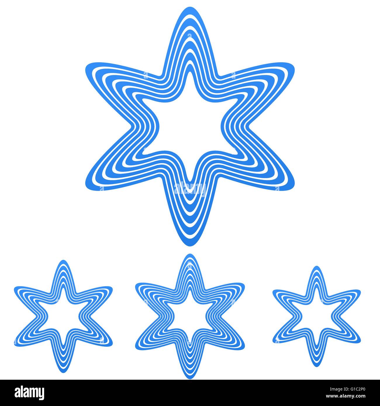 Blue line star david icon hi-res stock photography and images - Alamy