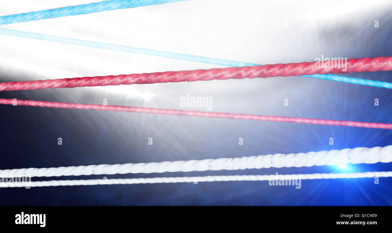 Digital image of three coloured ropes on a white background Stock Photo ...