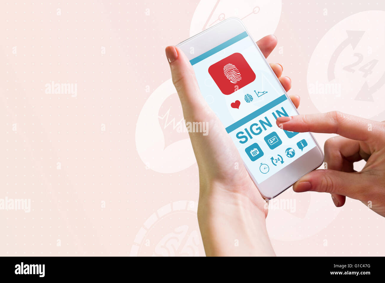 Showing smartphone identification hi-res stock photography and images ...