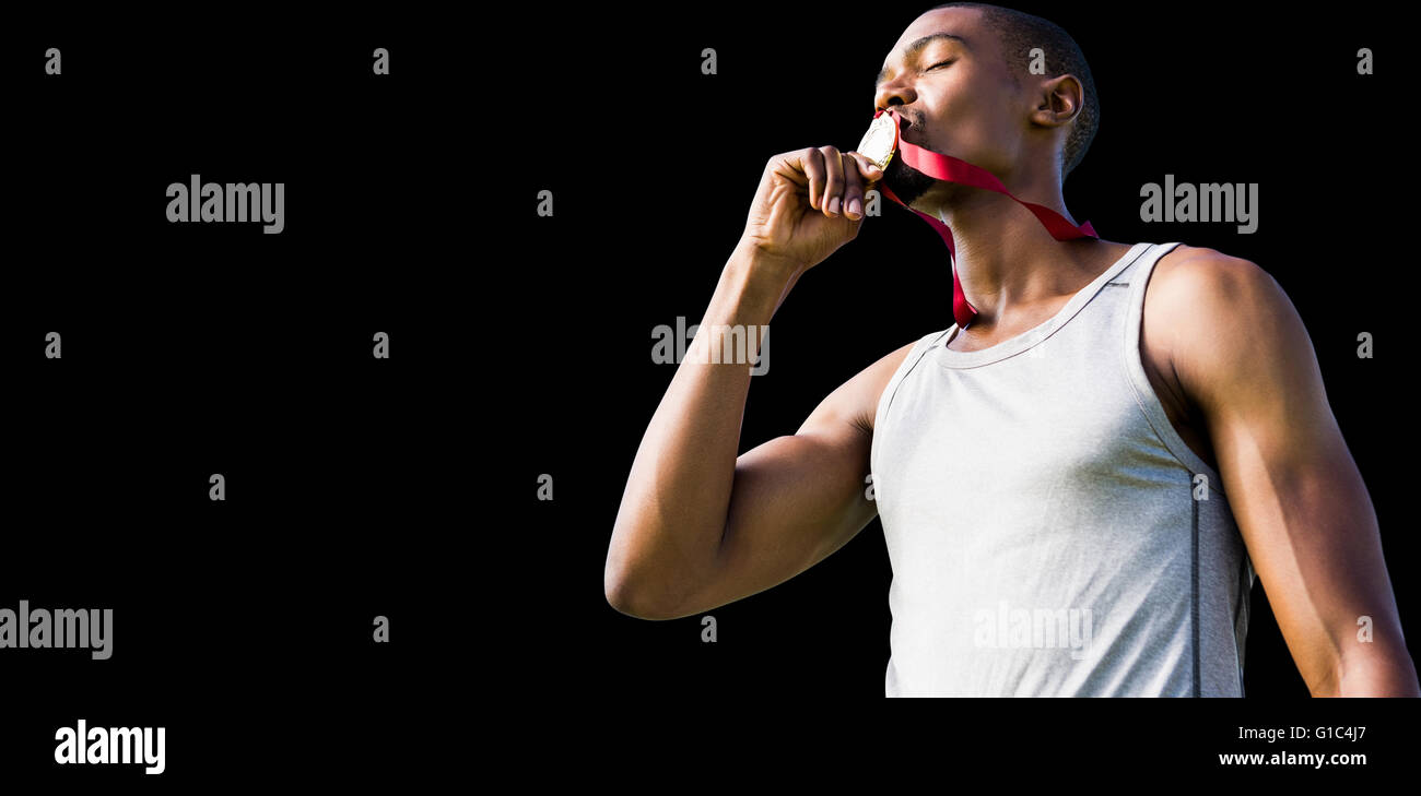 Man kissing his muscle hi-res stock photography and images - Alamy