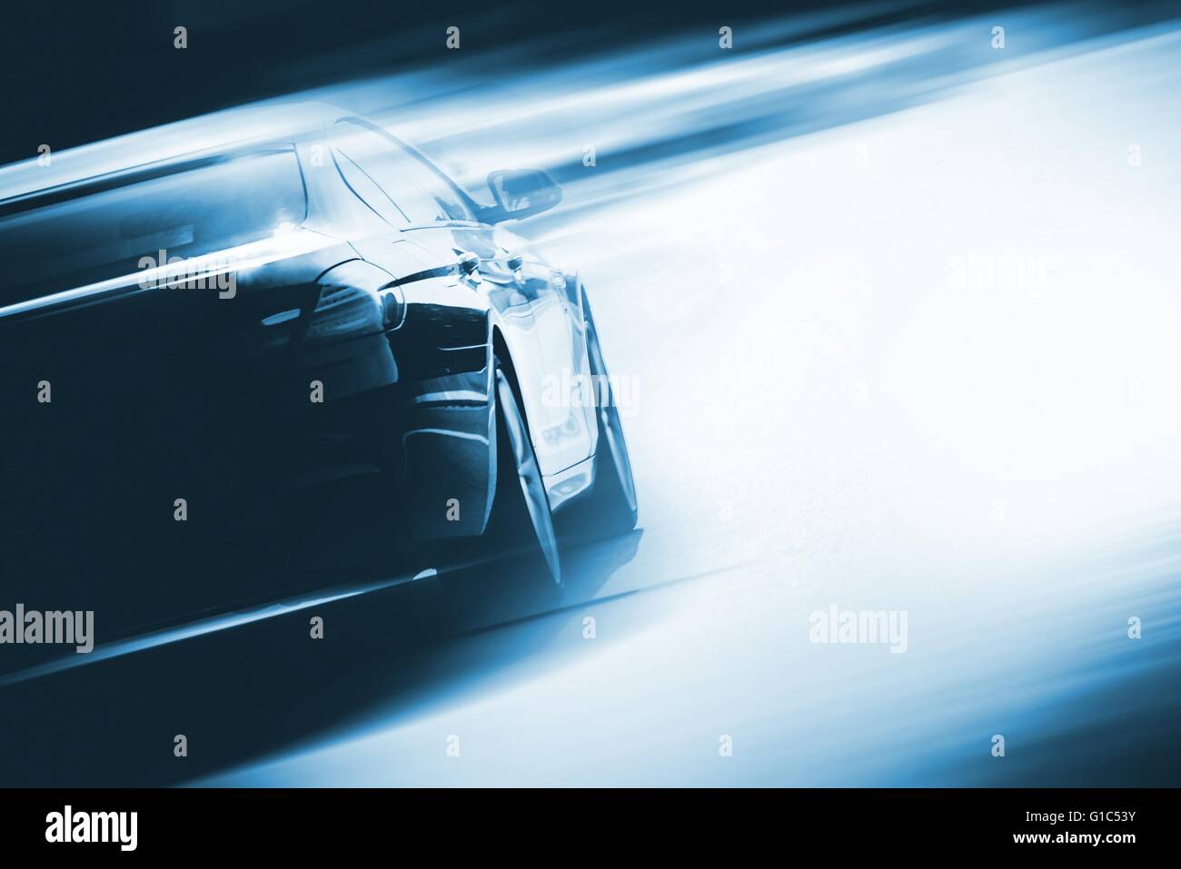 Speeding Car Background Photo Concept. Vehicle on a Road. Motorsport ...