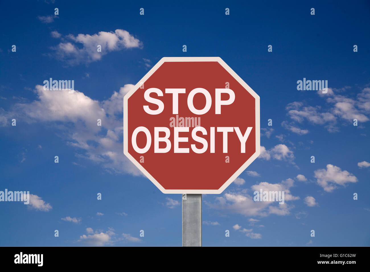 obesity stop sign Stock Photo - Alamy
