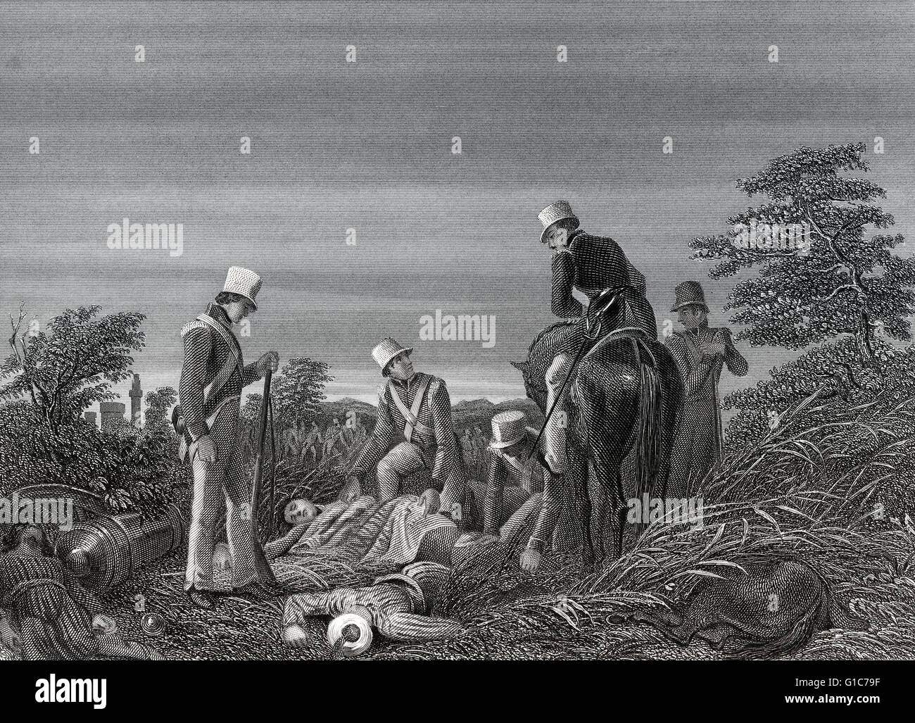 Dead British soldiers after the Battle of Chillianwala, Second Anglo ...