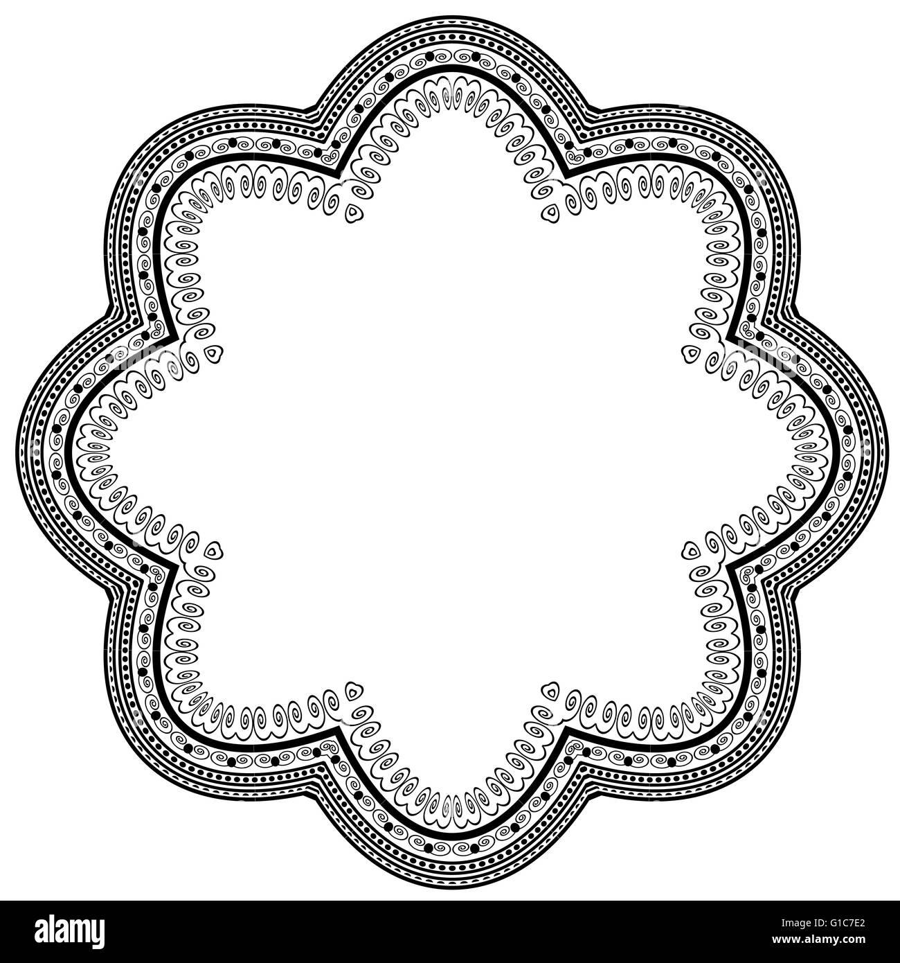 Circle Vintage Frame Stock Photo - Alamy