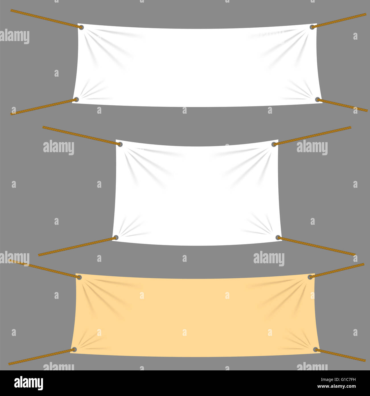 Various fabric banners hi-res stock photography and images - Alamy