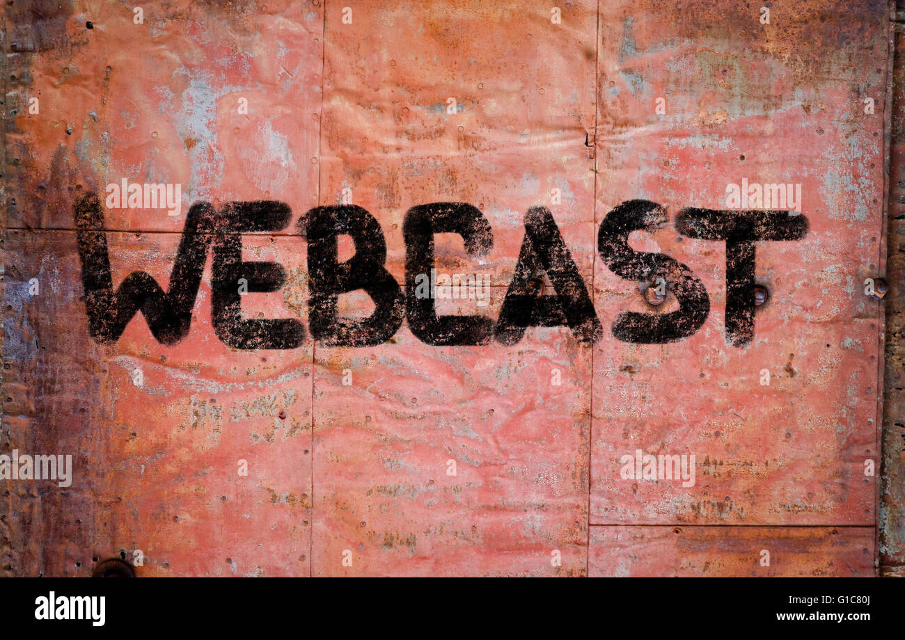 Webcasting hi-res stock photography and images - Alamy