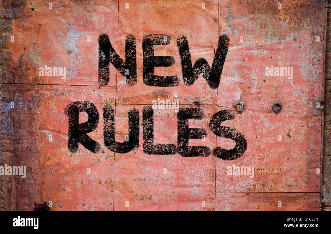 New Rules Concept Stock Photo - Alamy