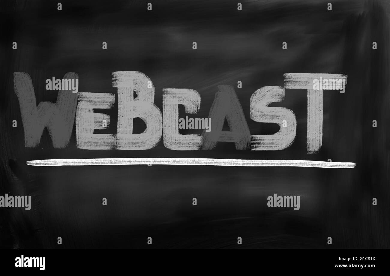 Webcasting text hi-res stock photography and images - Alamy