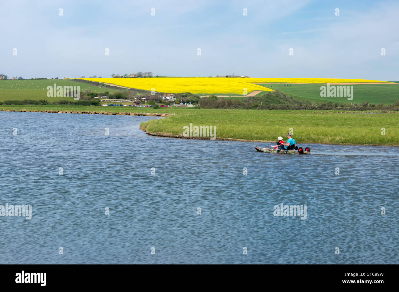Cuckmere haven canoe hi-res stock photography and images - Alamy