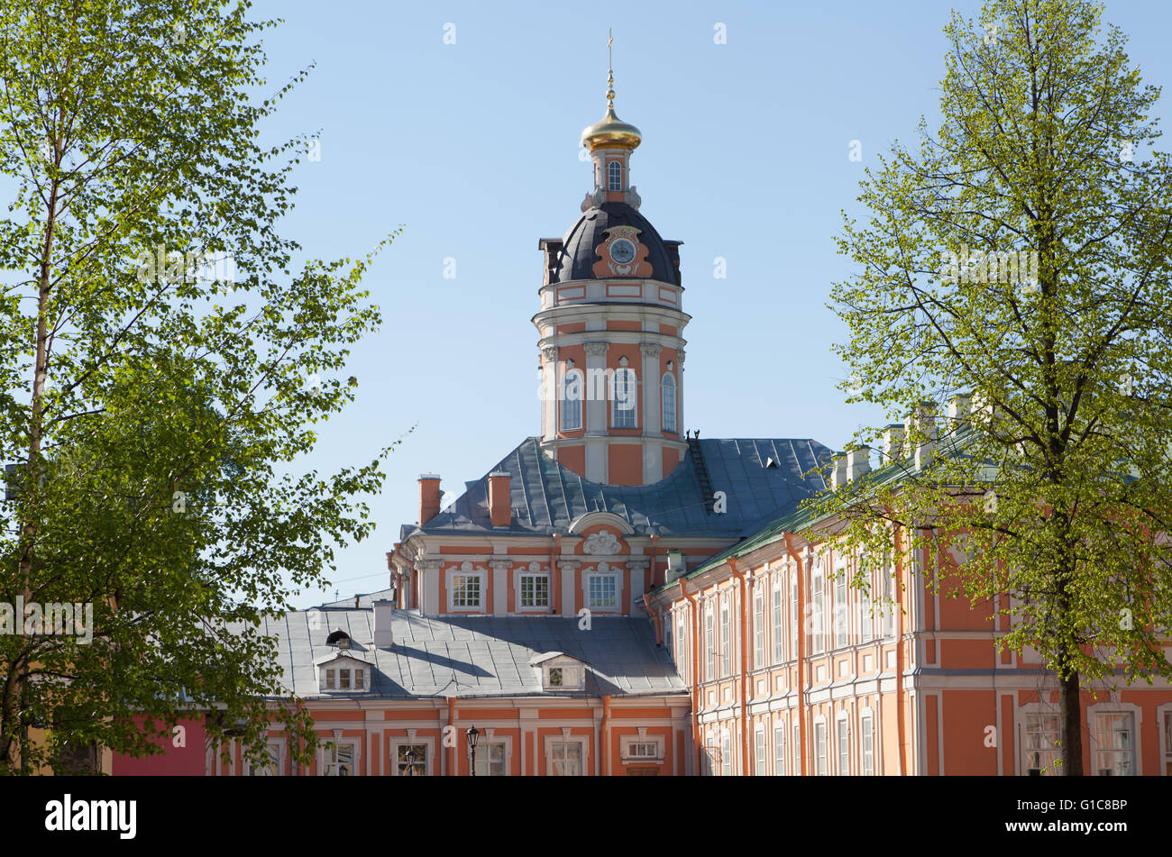 Alexander Nevsky Lavra or Alexander Nevsky Monastery. Saint Petersburg ...