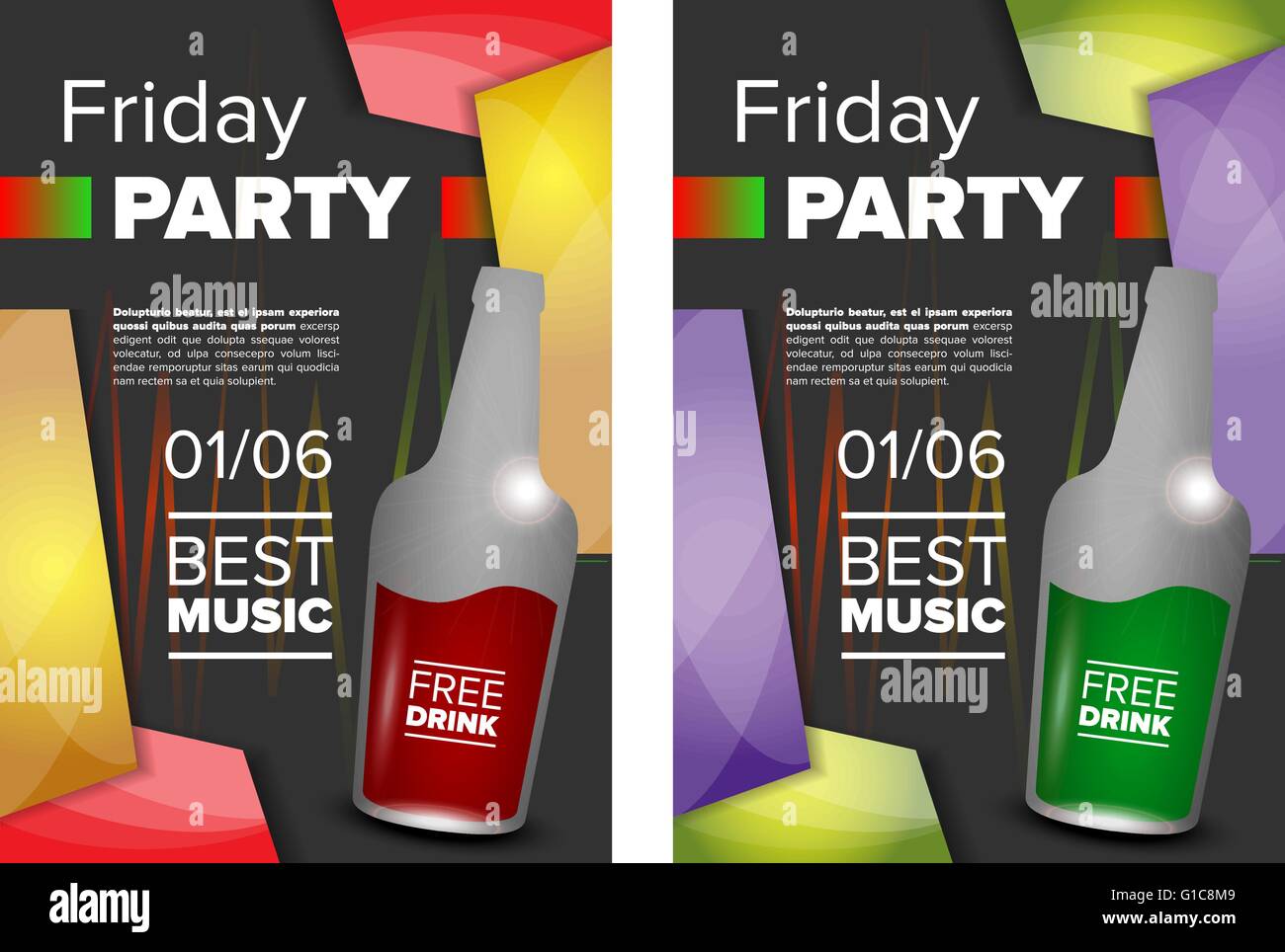 Weekend party invitation Stock Vector Image & Art - Alamy