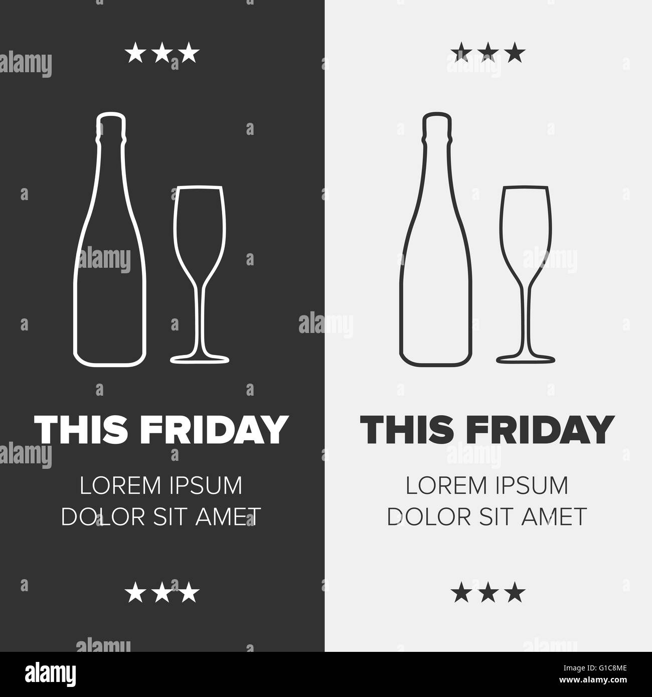 Drink party banner Stock Vector Image & Art - Alamy