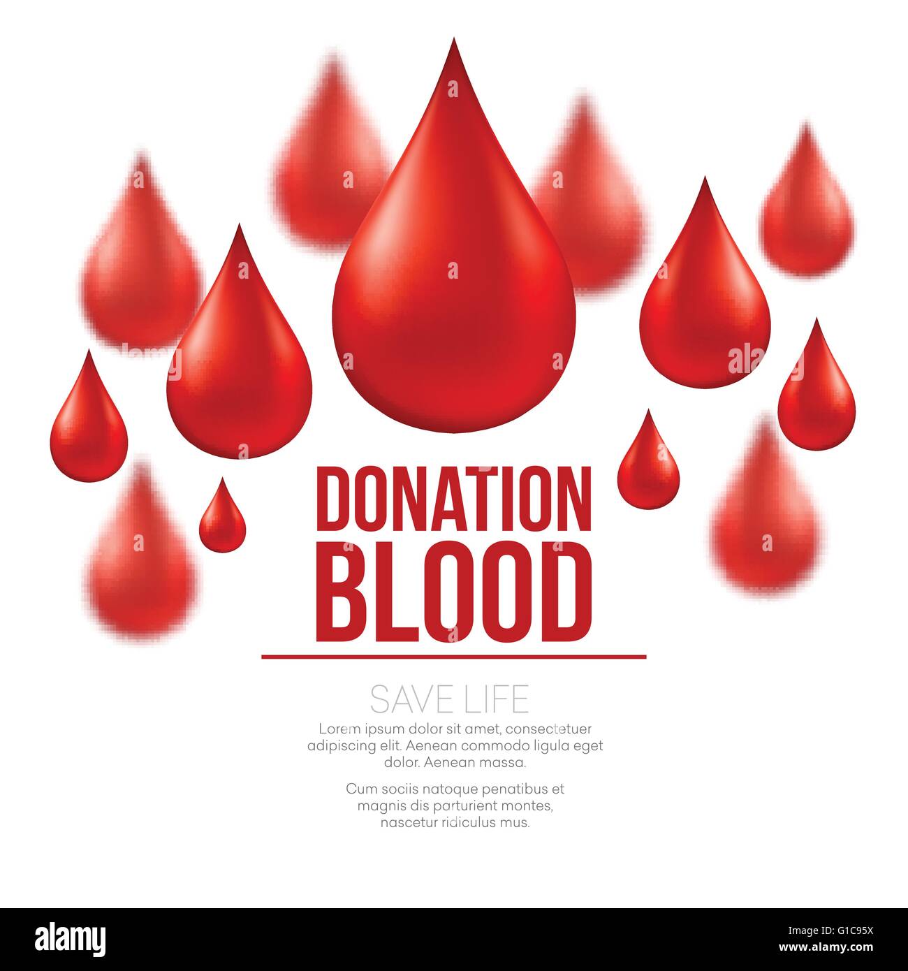 Blood donation Medical background. Vector illustration Stock Vector Art ...