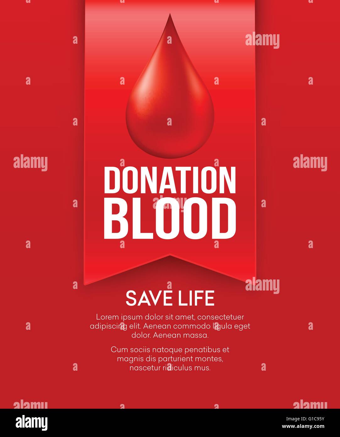 Donate blood poster design. Vector illustration Stock Vector Image ...