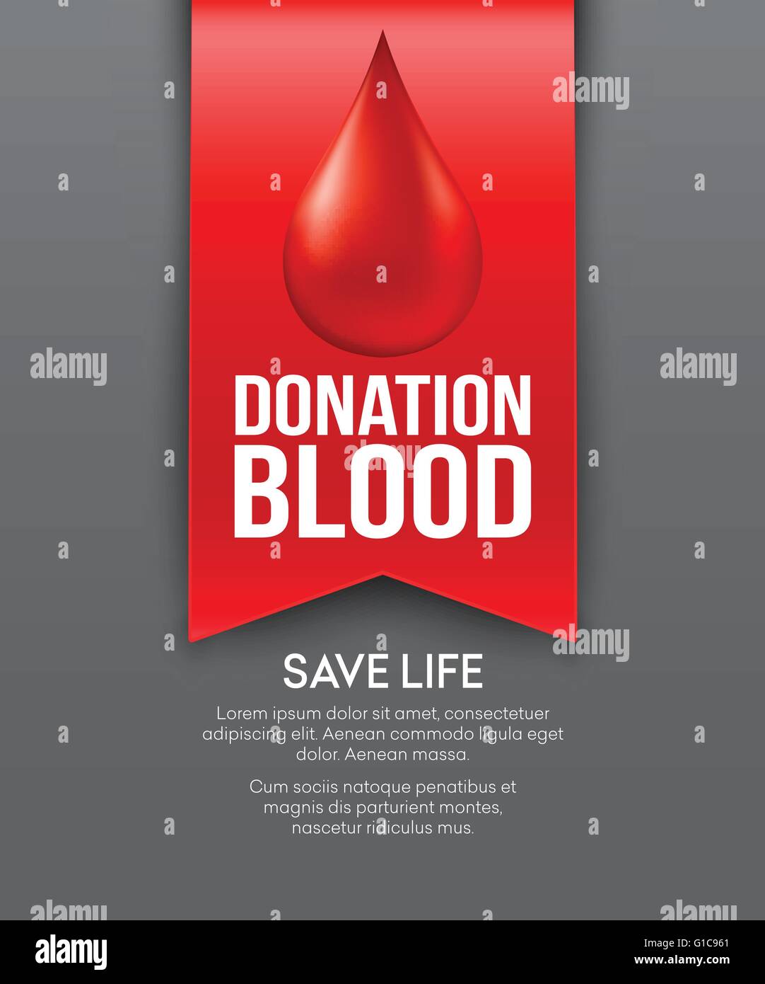 Donate blood poster design. Vector illustration Stock Vector Image ...