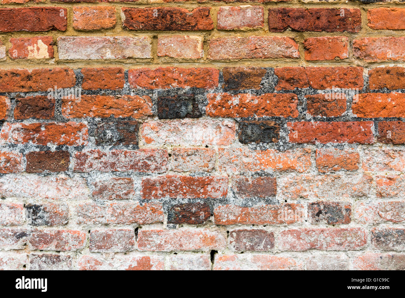 Weathered old brick wall Stock Photo - Alamy