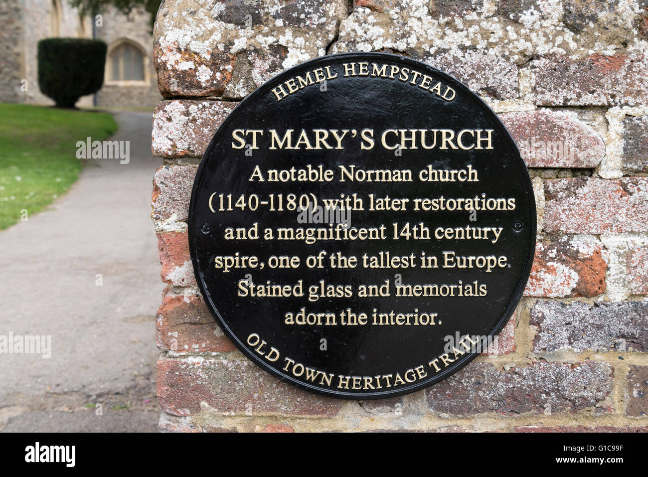 Medieval church metal plaque hi-res stock photography and images - Alamy