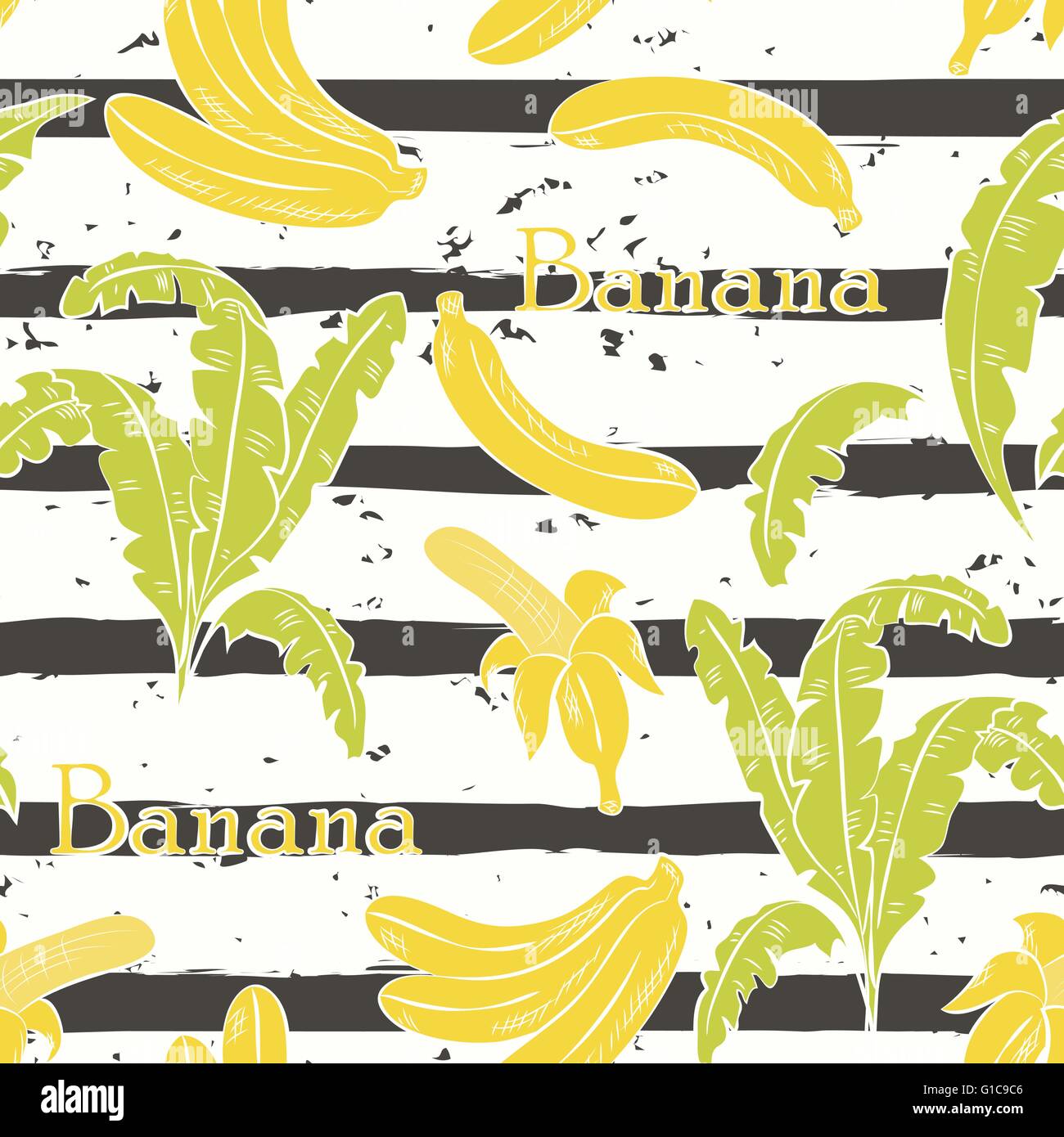 Bananas on paper background Stock Vector Images - Alamy