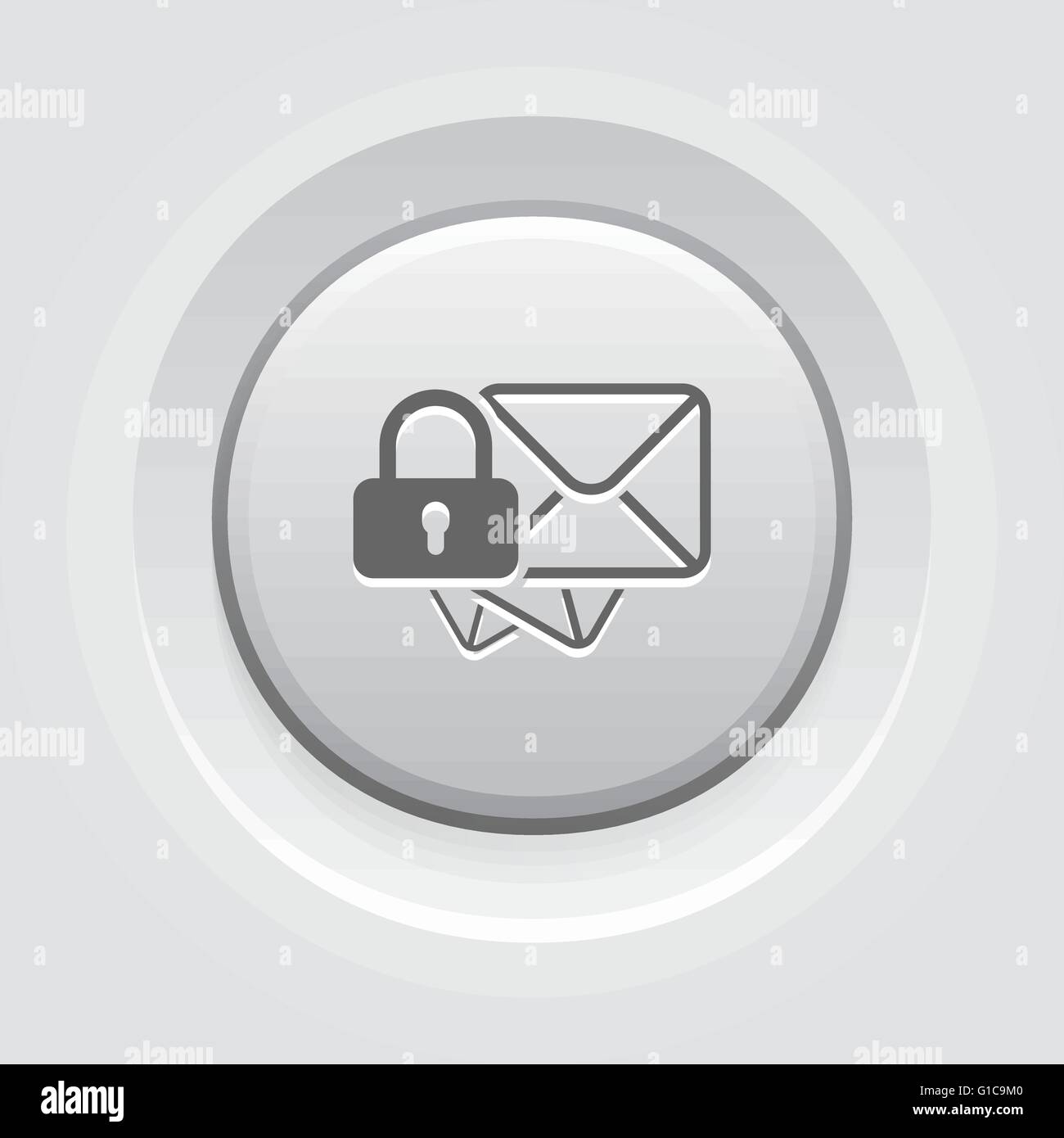 Secure Mail Icon Stock Vector Image & Art - Alamy