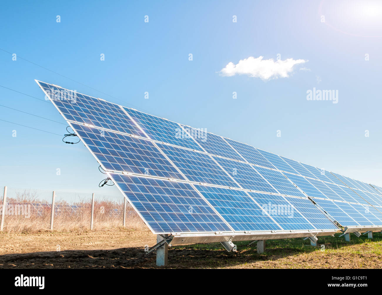 An image of a big solar plant Stock Photo - Alamy