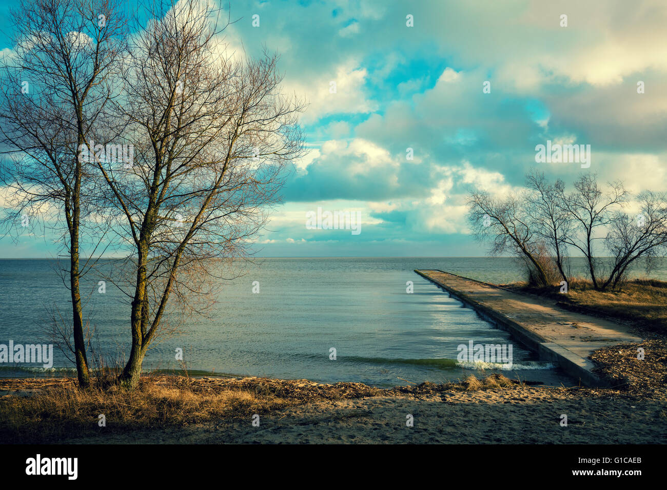 Embankment in Nida, Neringa, Lithuania Stock Photo - Alamy