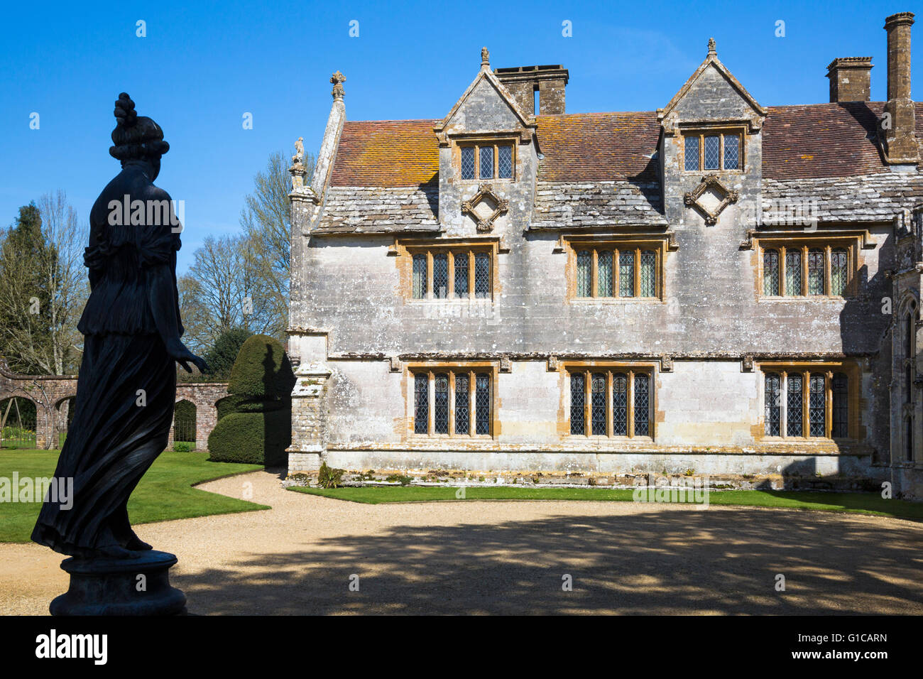 Athelhampton House and Gardens, near Dorchester, Dorset in April Stock ...